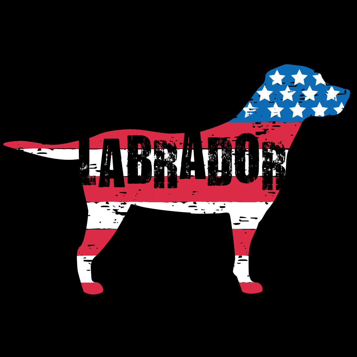 Labrador American Flag – Rockin Da Dogs